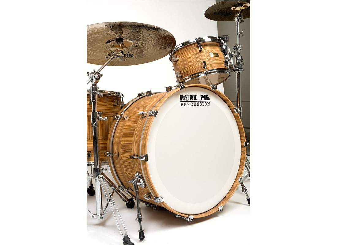 Zebrawood Striped USA Custom Kit – Pork Pie Percussion
