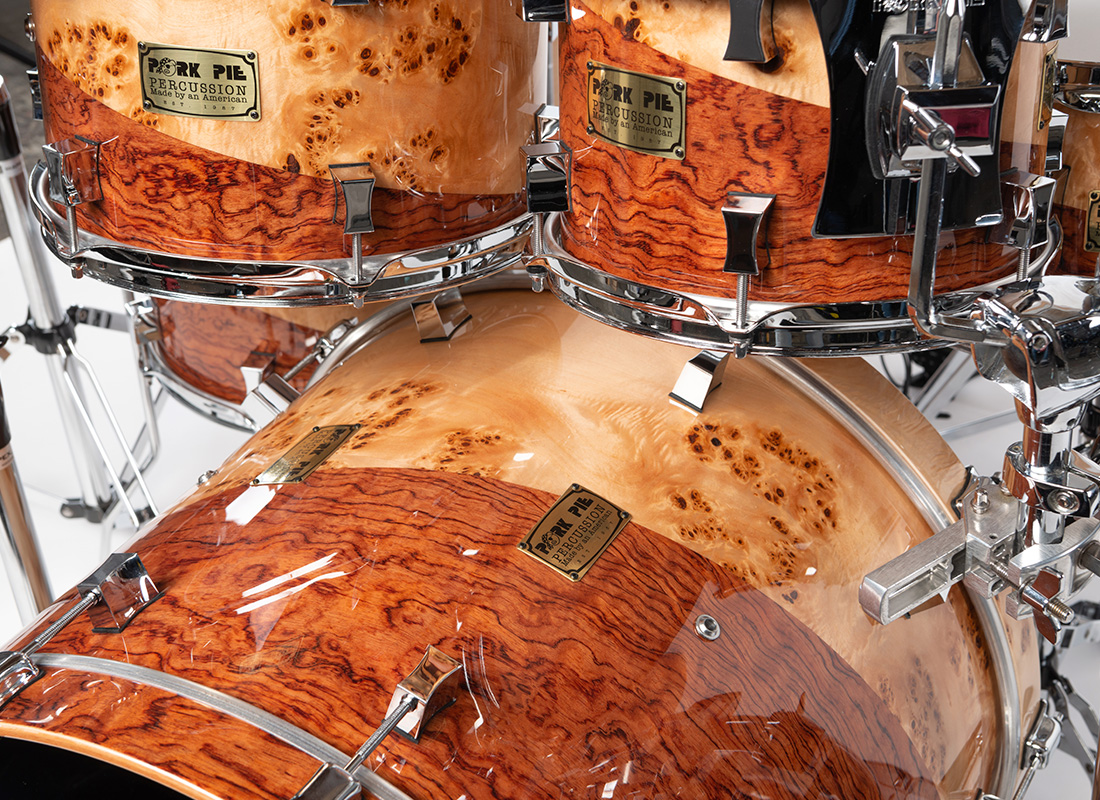 100% Bubinga Mappa Burl Kit – Pork Pie Percussion