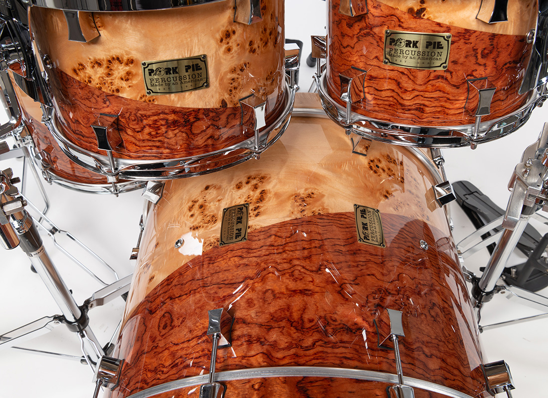 100% Bubinga Mappa Burl Kit – Pork Pie Percussion