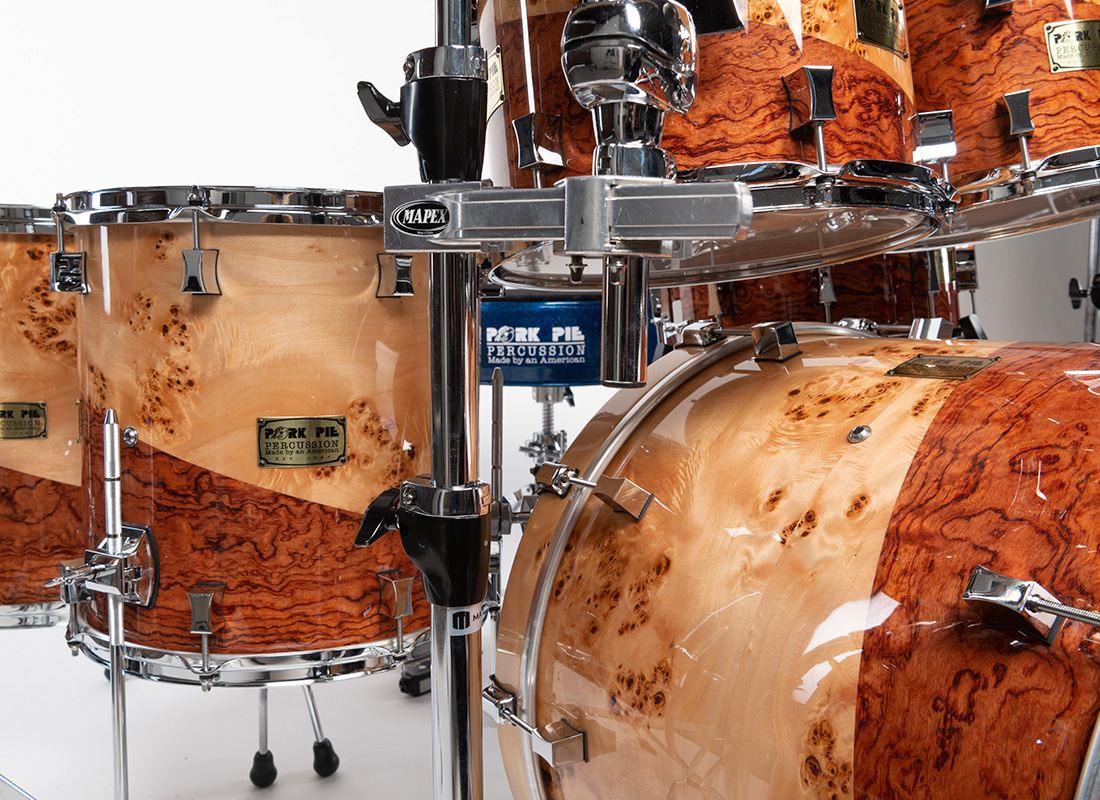 100% Bubinga Mappa Burl Kit – Pork Pie Percussion