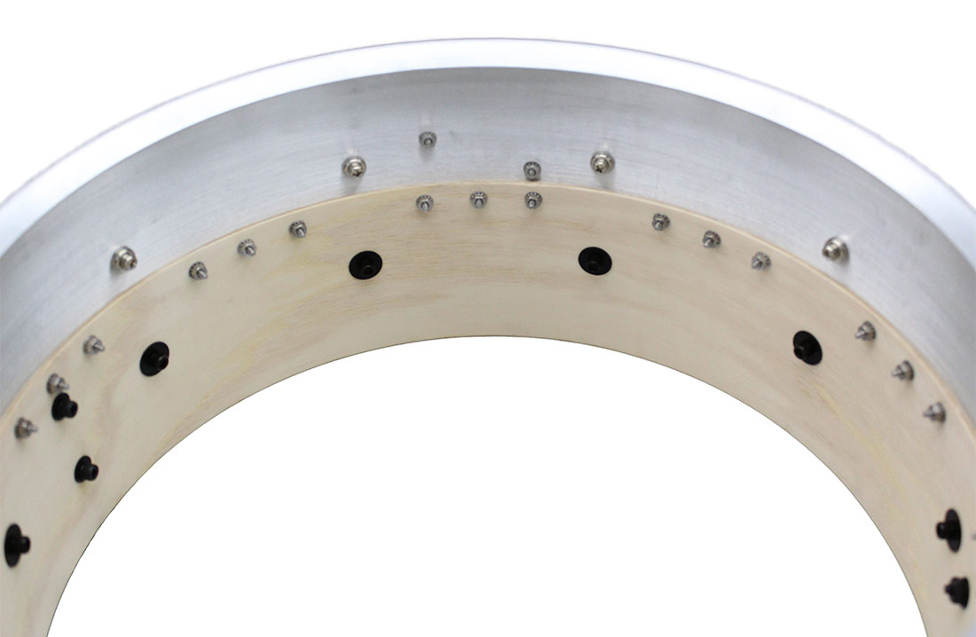 6.5×14 Hybrid Maple and Champagne Sparkle Snare – Pork Pie Percussion